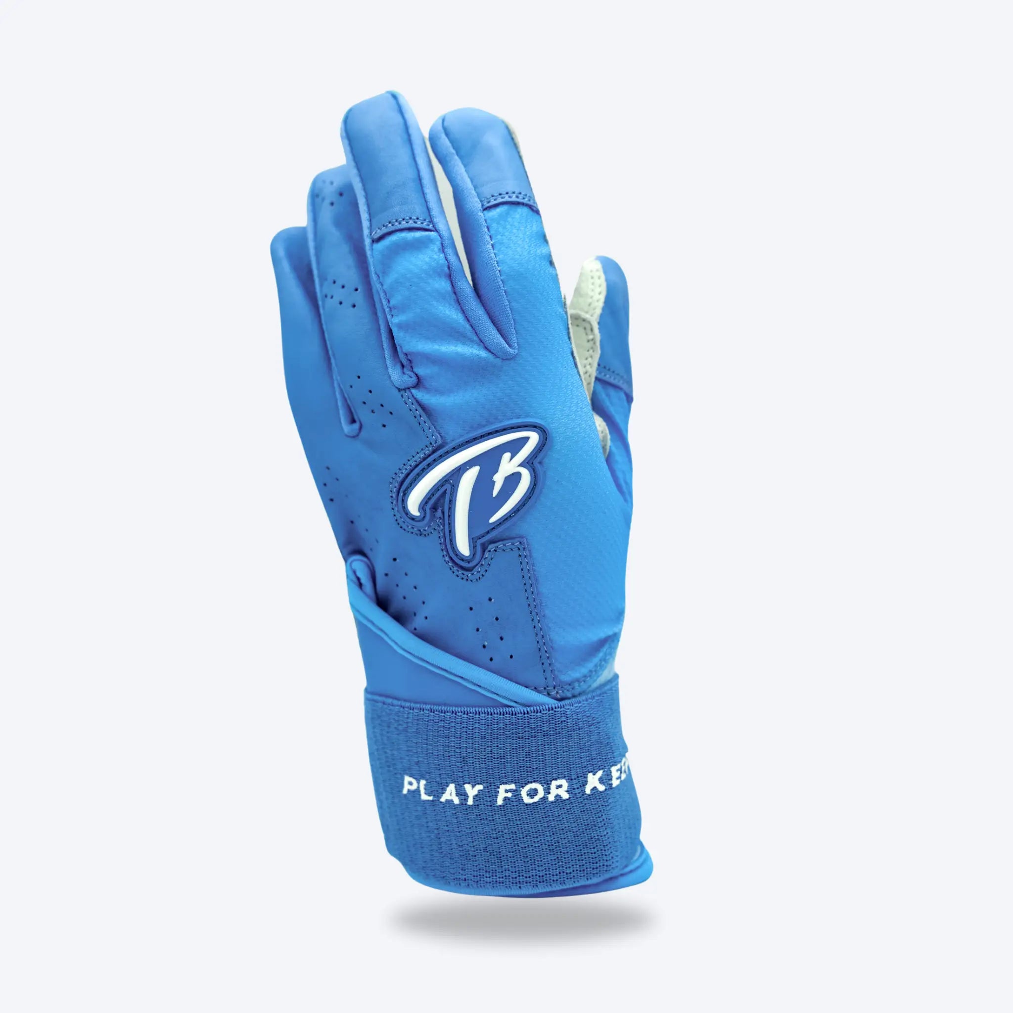 Long Cuff Batting Gloves | Baby Blue – Tater Baseball