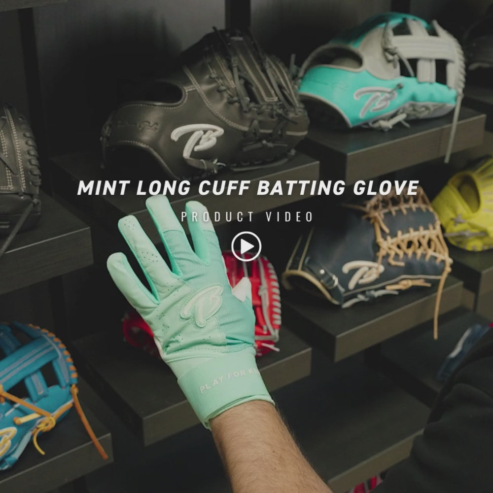 Long Cuff Batting Gloves | Mint – Tater Baseball